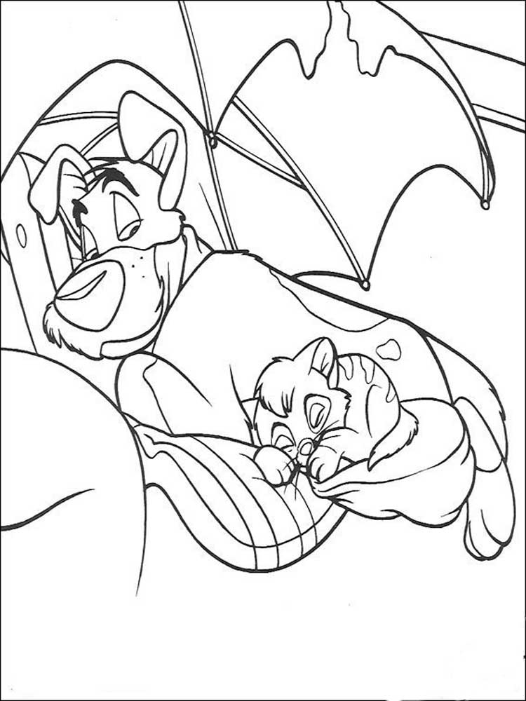 Oliver & Company 3 coloring page